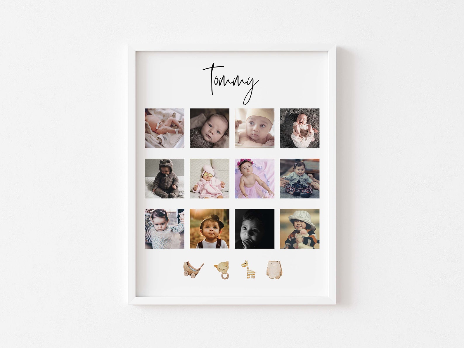 My First Year Picture Frame Personalized Gift for Babies - Etsy