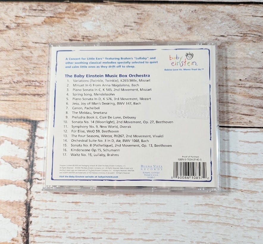 Baby Einstein Lullaby Classics CD 2004 - Etsy Australia