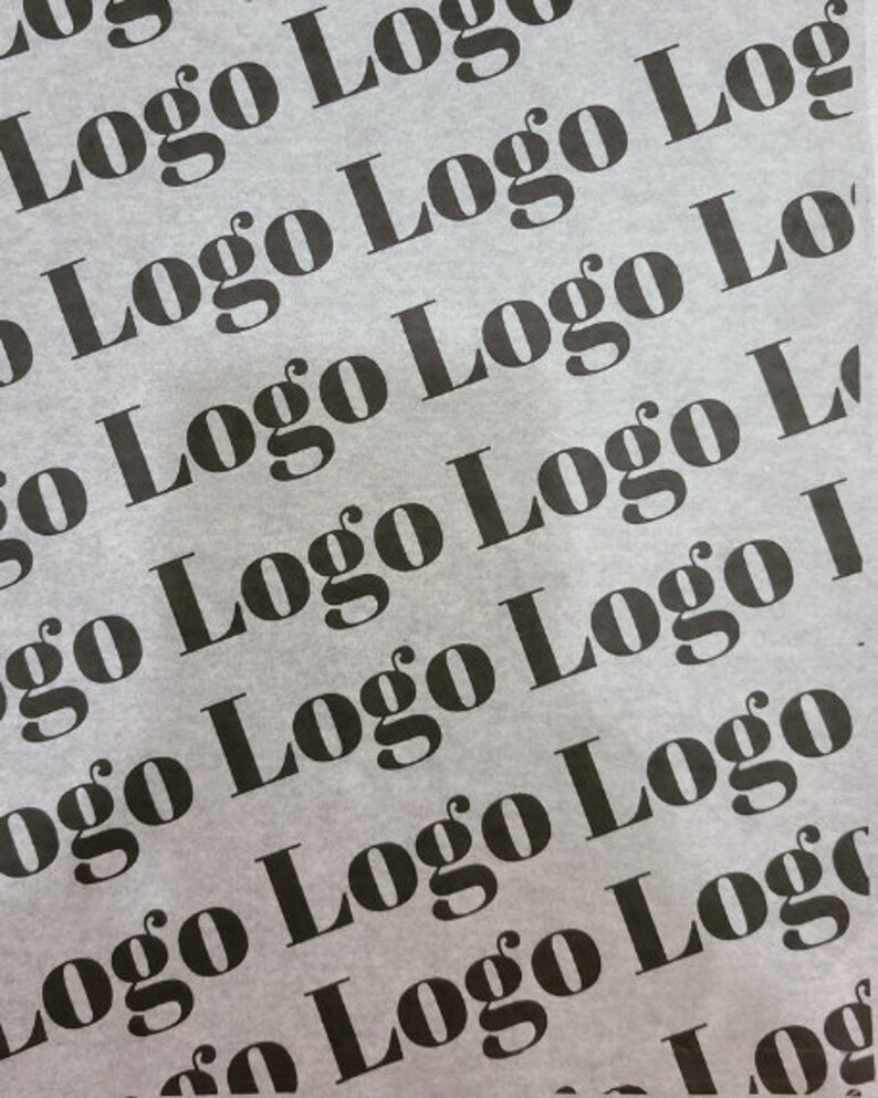 Custom Tissue Paper Sheets White Small Business Logos Etsy