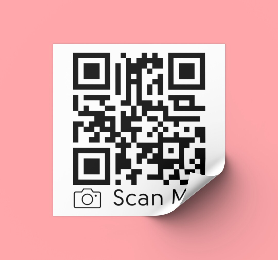 Scan Me, Squared QR Code Stickers (2x2 Inch, 12/sheet) - Etsy UK