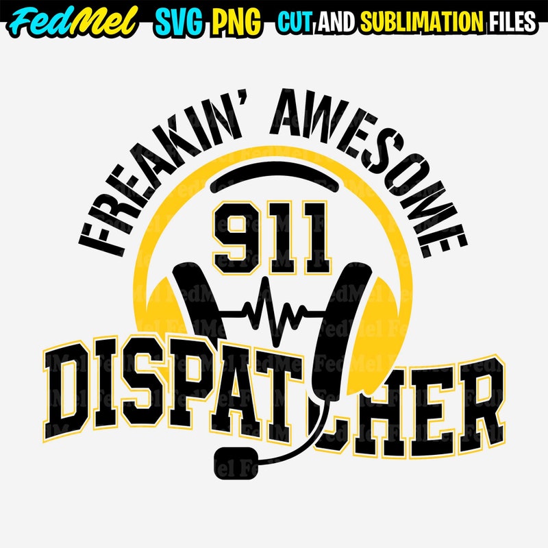 911 Dispatcher Svg - Etsy