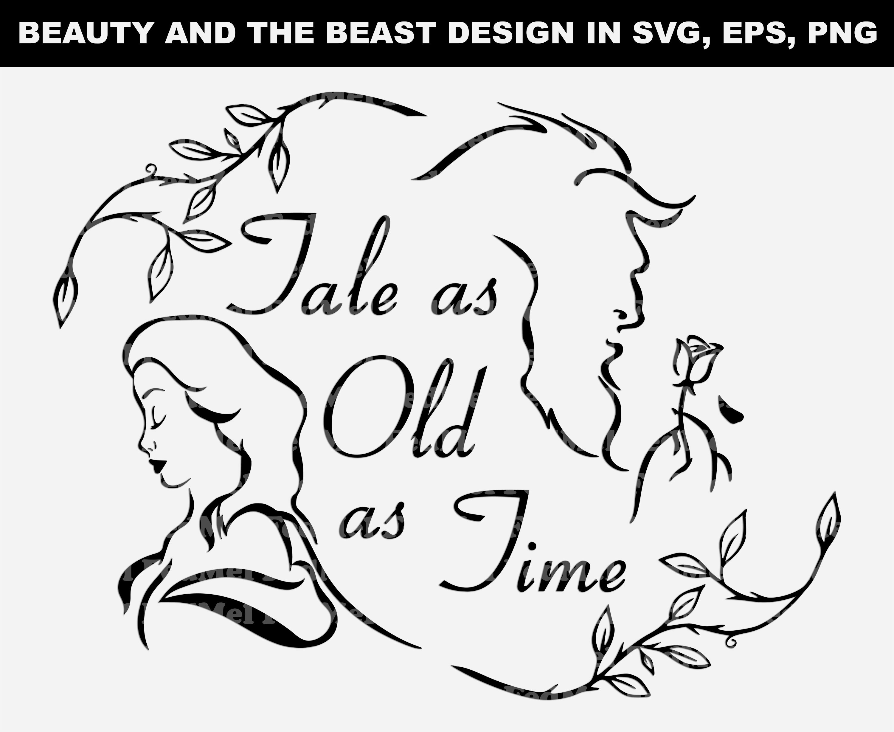 Tale As Old As Time design in svg png eps formats | Etsy