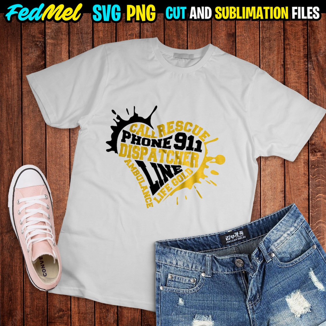 911 Dispatcher Svg Png | Dispatcher Heart | Police | Rescue | Emergency ...