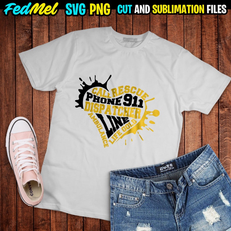 911 Dispatcher Svg Png | Dispatcher Heart | Police | Rescue | Emergency ...