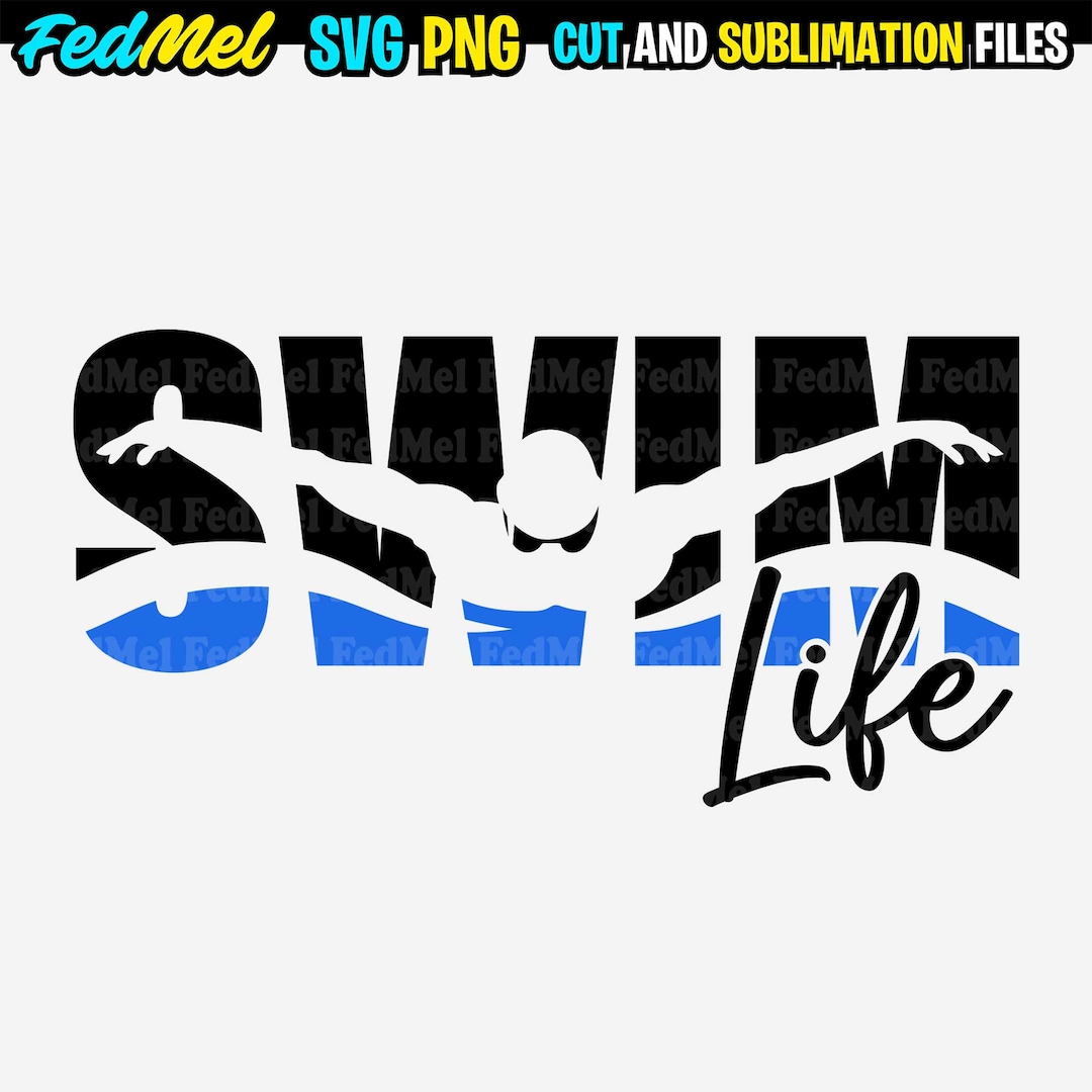 Swim Life Svg Png | Swim Svg Png | Swimming Svg Png Design for ...