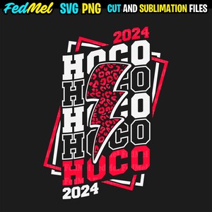 Hoco Svg, Homecoming Svg, Hight School Reunion Svg, Png Red Leopard ...