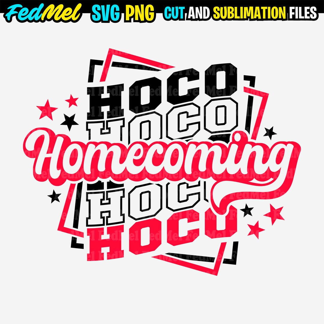 Hoco Svg, Homecoming Svg, Hight School Reunion Svg, Png Retro Design ...