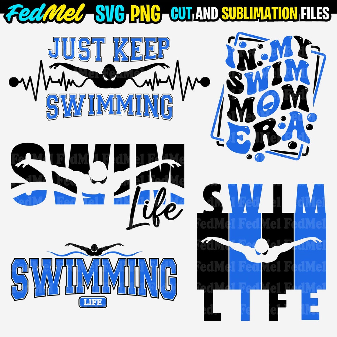 Swim Bundle Svg Png | Swim Life Svg Png | Swim Svg Png | Swimming Svg ...