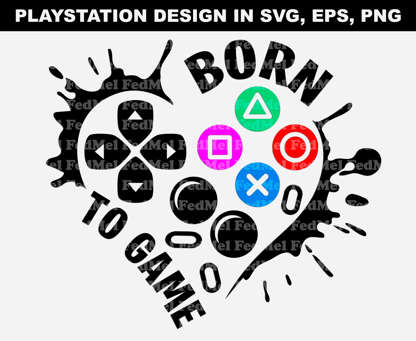 Born To Game design in svg png eps formats | Etsy
