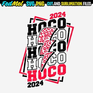 Hoco Svg, Homecoming Svg, Hight School Reunion Svg, Png Red Leopard ...