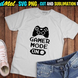 Gamer Mode on Design in Svg, Png Formats - Etsy