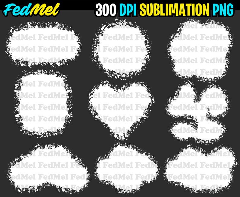 White and Black Bleach Effect Png Design for Sublimation - Etsy