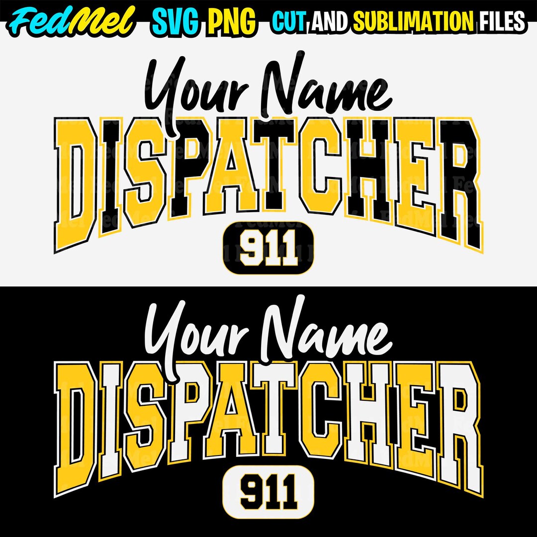 Custom Dispatcher 911 Png Svg, Police Svg Png, Rescue, Emergency ...