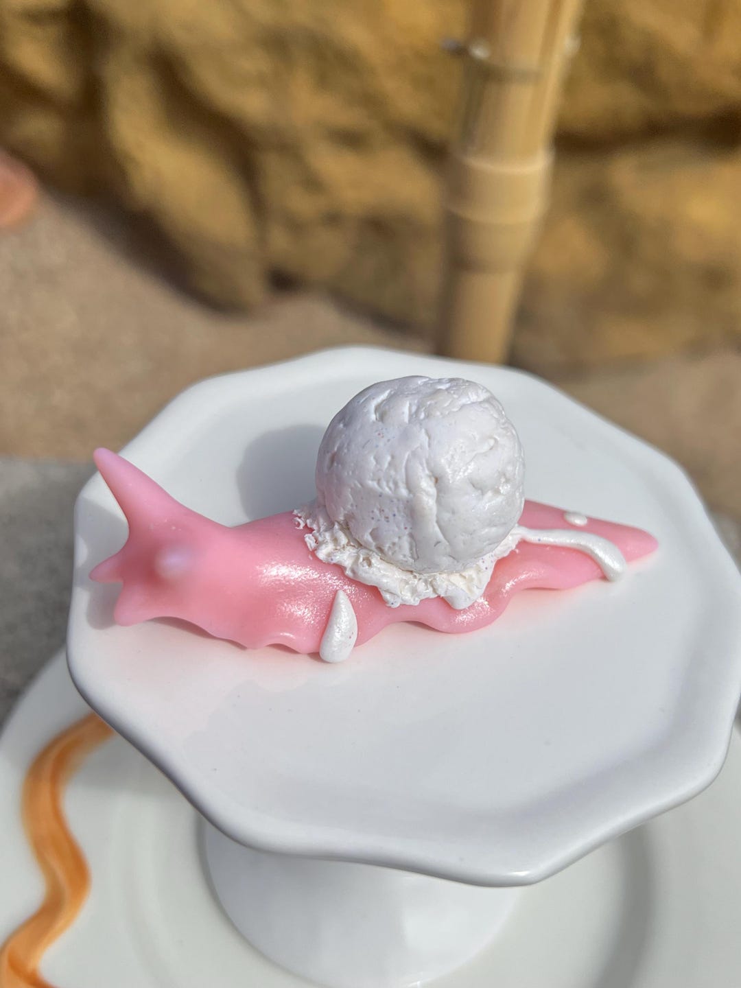 Snail Collection: Realistic Snail Ice Cream Scoop Clay Polymer Clay Art ...