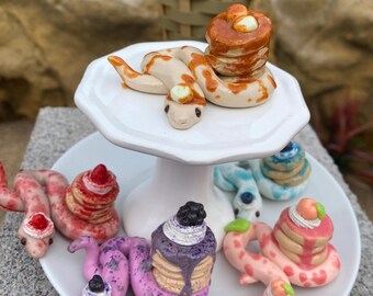 Lavender Snake | Polymer Clay Snake Sculpture - Etsy