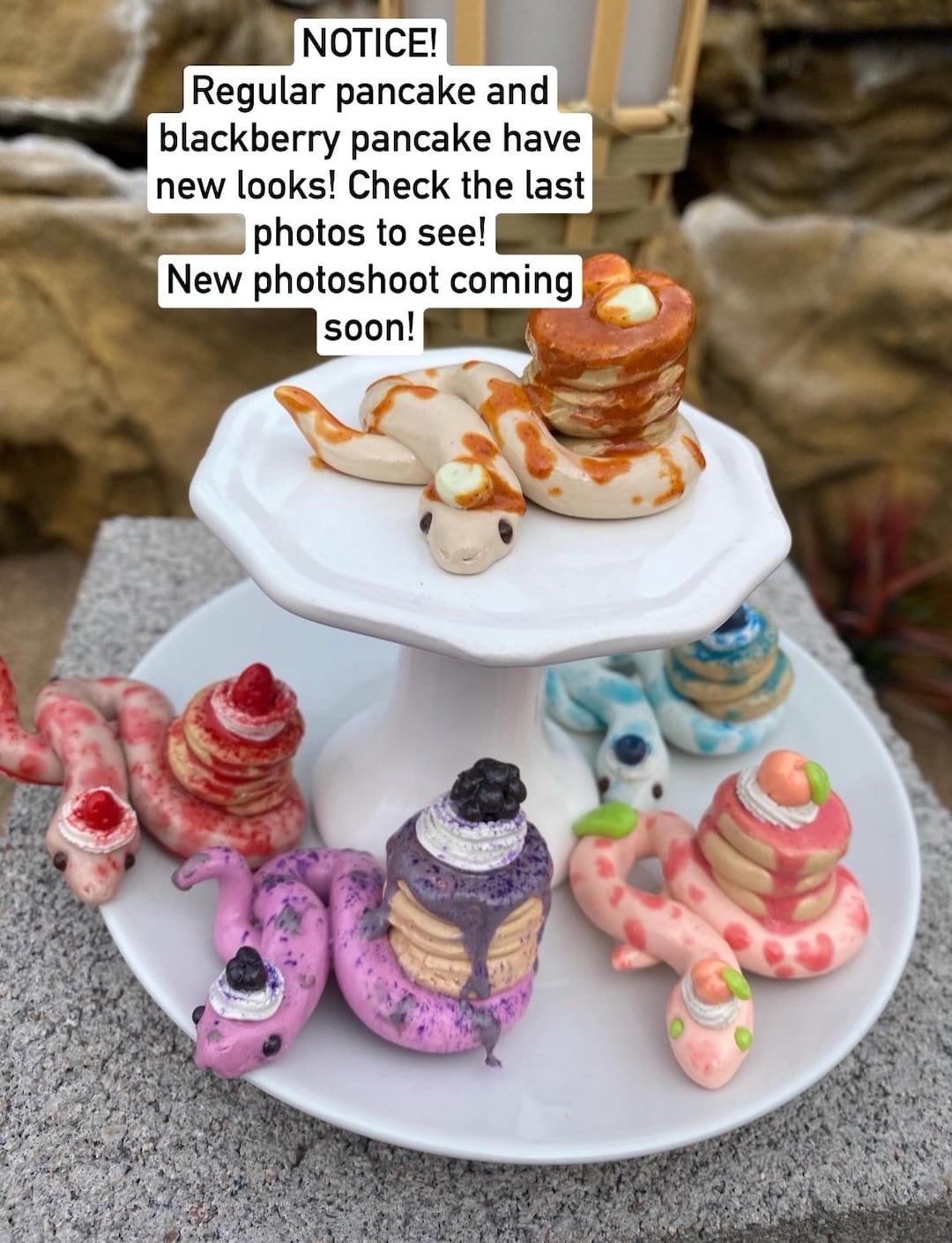 Snake Collection: Pancake Clay/ Pottery/ Art - Etsy