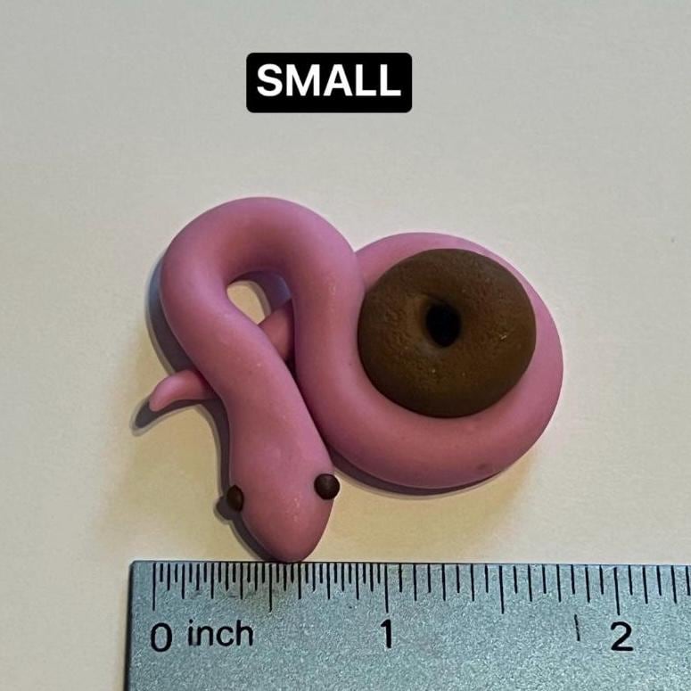 Snake Collection: Clay Strawberry Shortcake Snake Figure/ Art/ Pottery ...