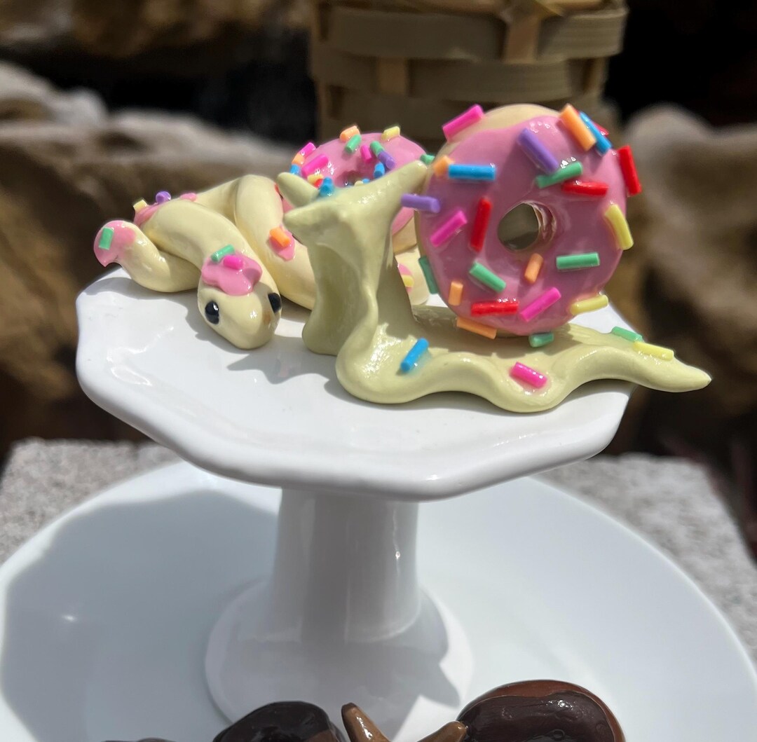 Snail and Snake Collection: Doughnut Donut Snail Snake Clay - Etsy