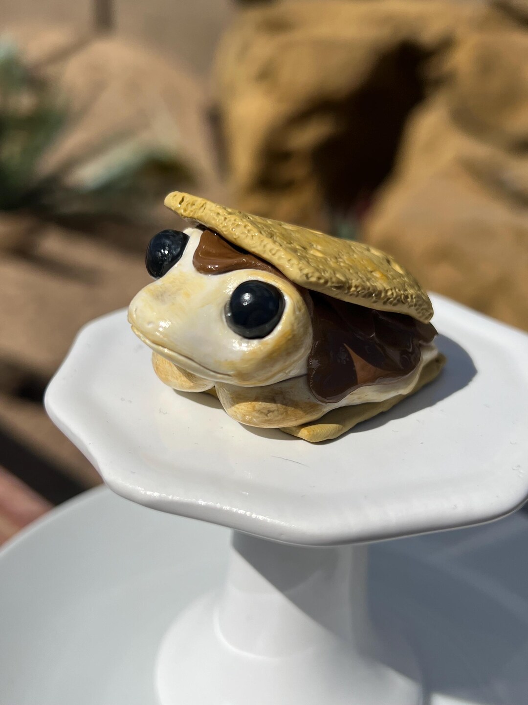 Frog Collection: S’mores Frog Clay Figure - Etsy