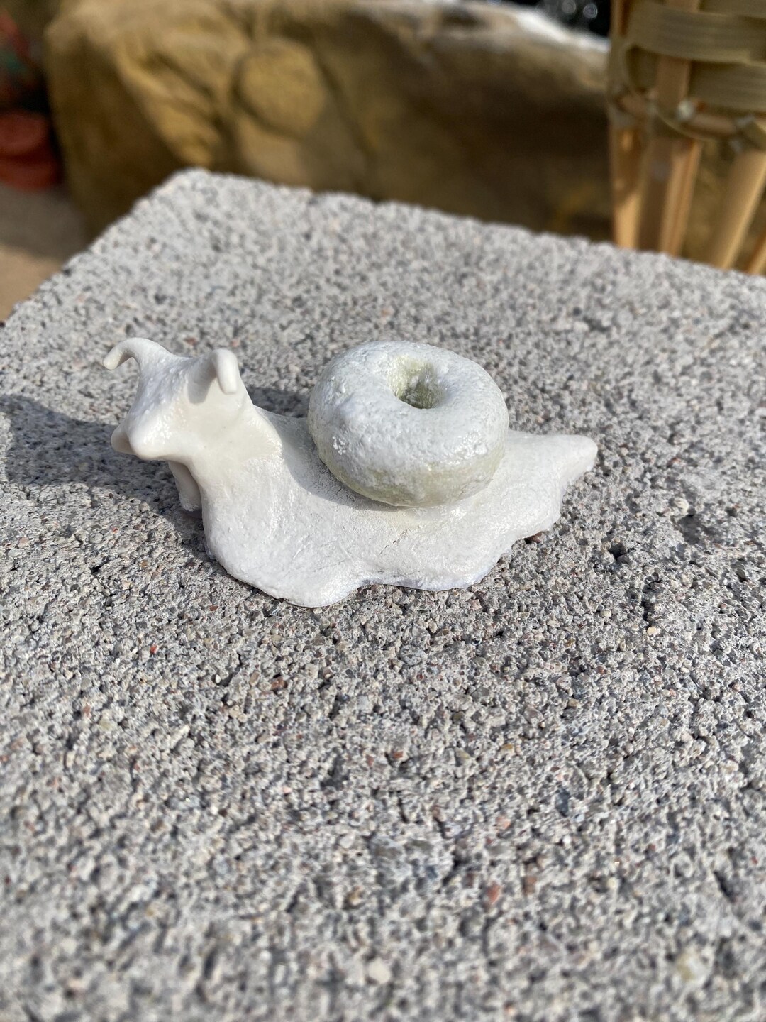 Doughnut Donut Snail Powdered Clay/ Figure/ Pottery/ Art - Etsy
