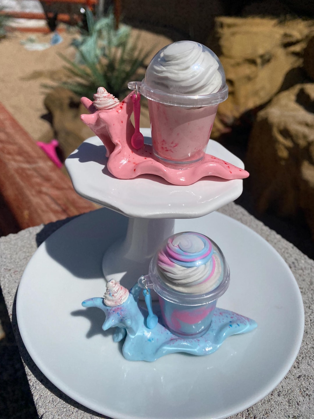 Snail Collection: Milkshake Snails Clay Ice Cream - Etsy