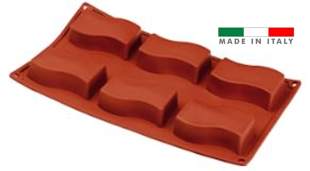Wavy Financier/cake 6 Forms set of 2, Silicone Mold, Commercial Grade ...