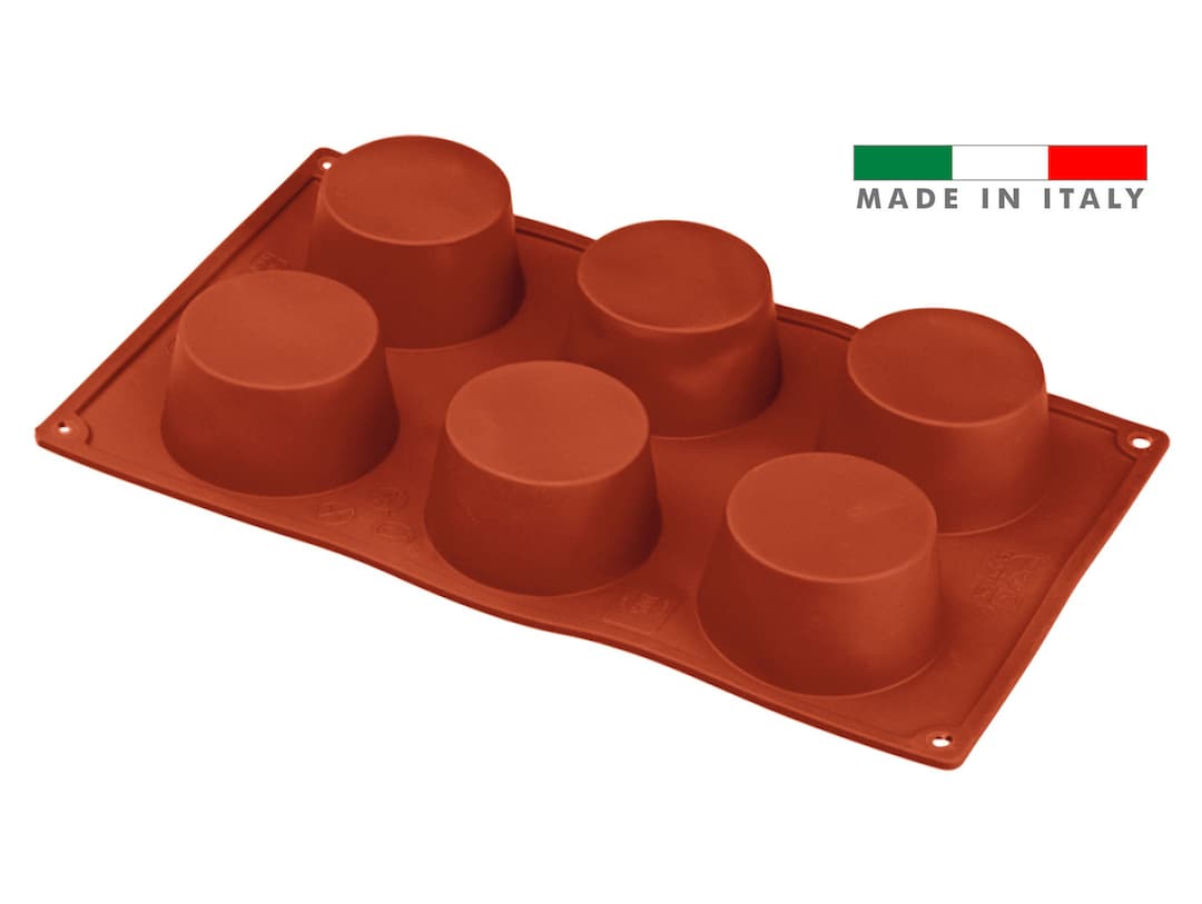 Muffin 6 Forms set of 2, Silicone Mold, Commercial Grade, Made in Italy ...