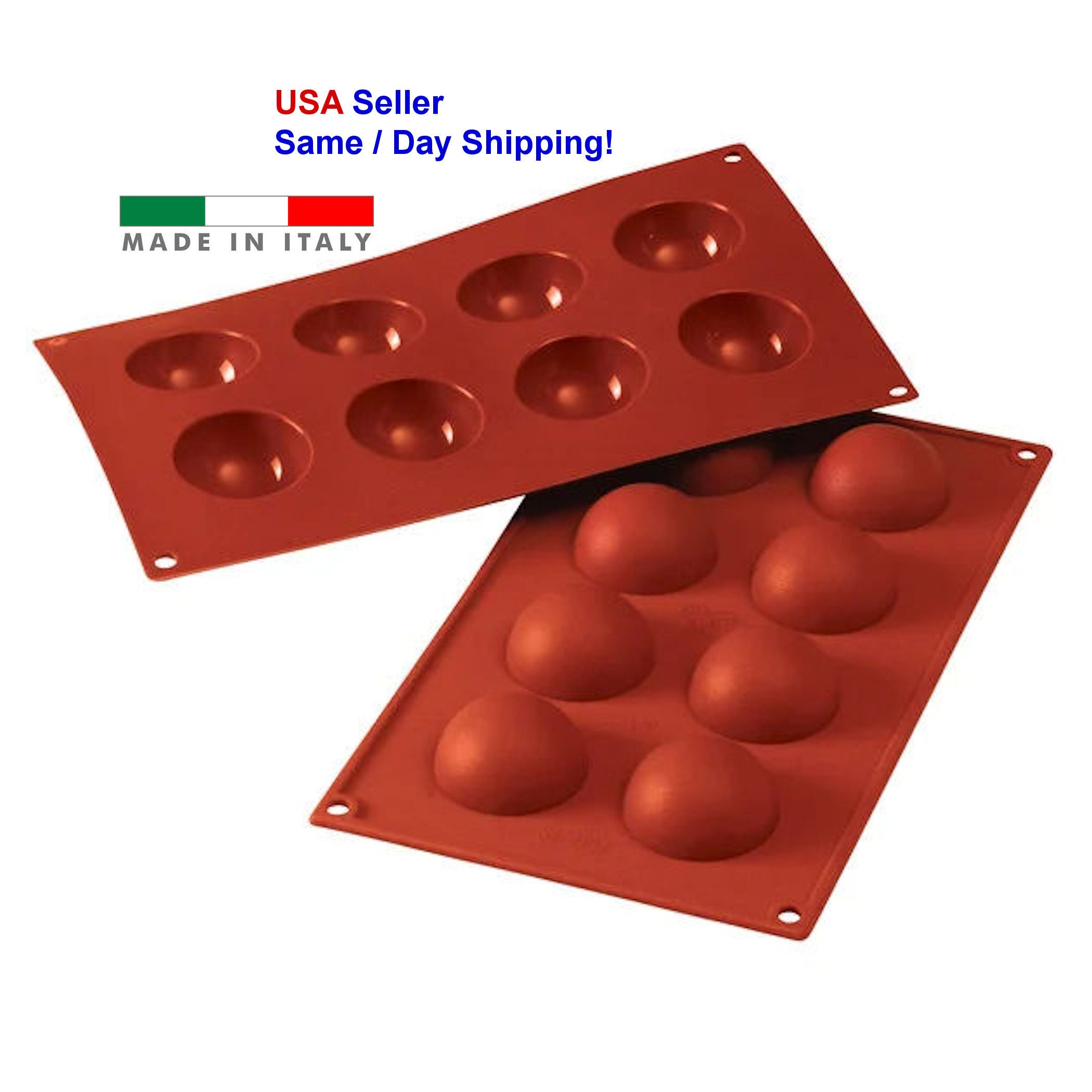 Half Sphere 8 Forms Silicone Mold Commercial Grade Made in | Etsy