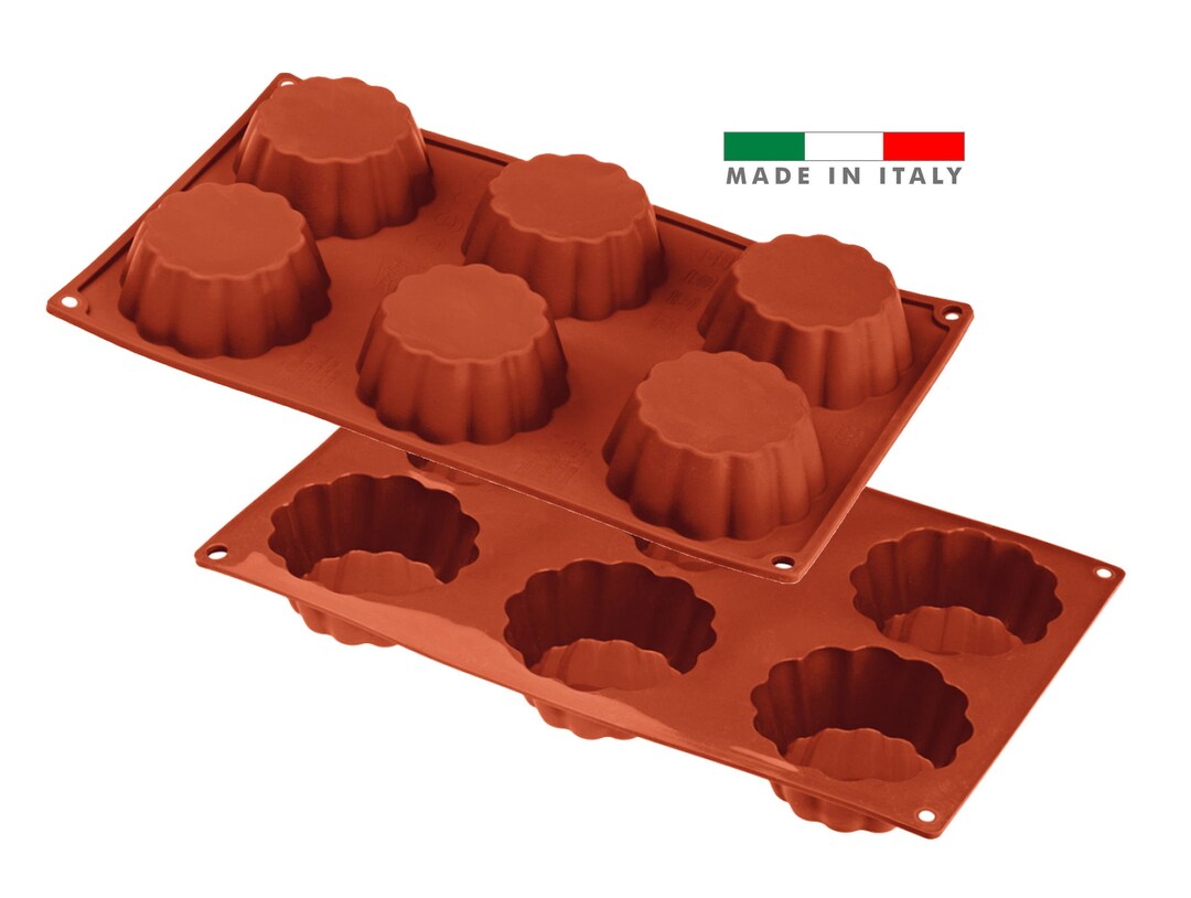 Cannele/canelé 6 Forms set of 2 Silicone Mold Commercial - Etsy