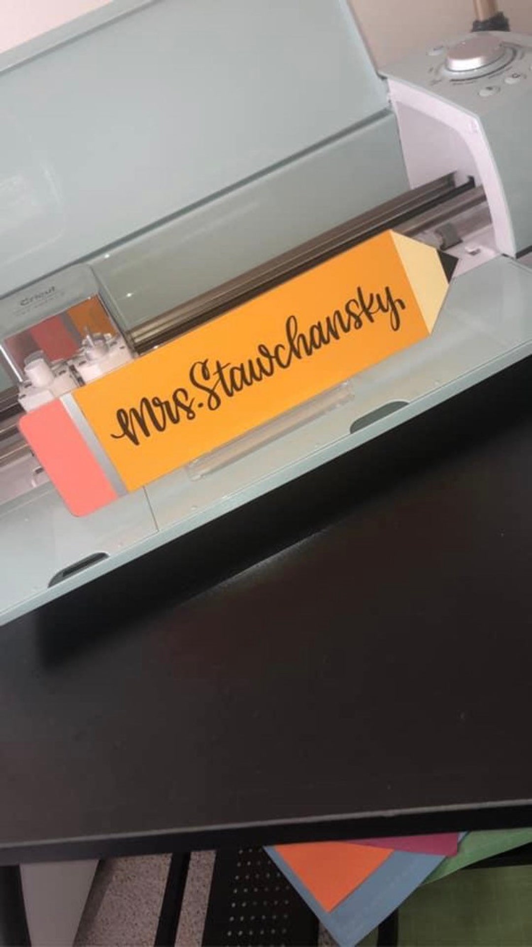 Teacher Pencil Nameplate - Etsy