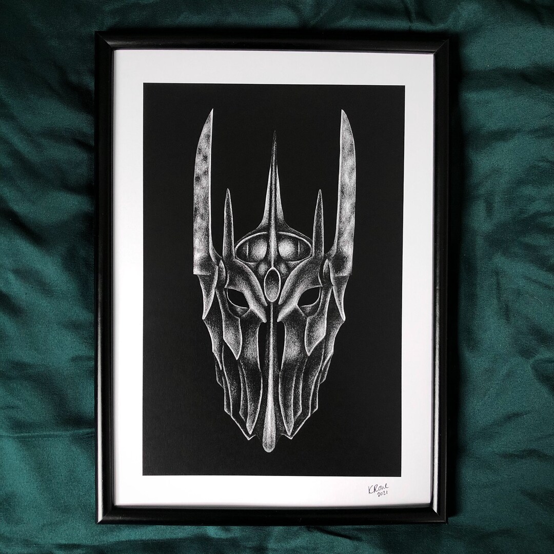 A4 Lord of the Rings Sauron Print - Etsy