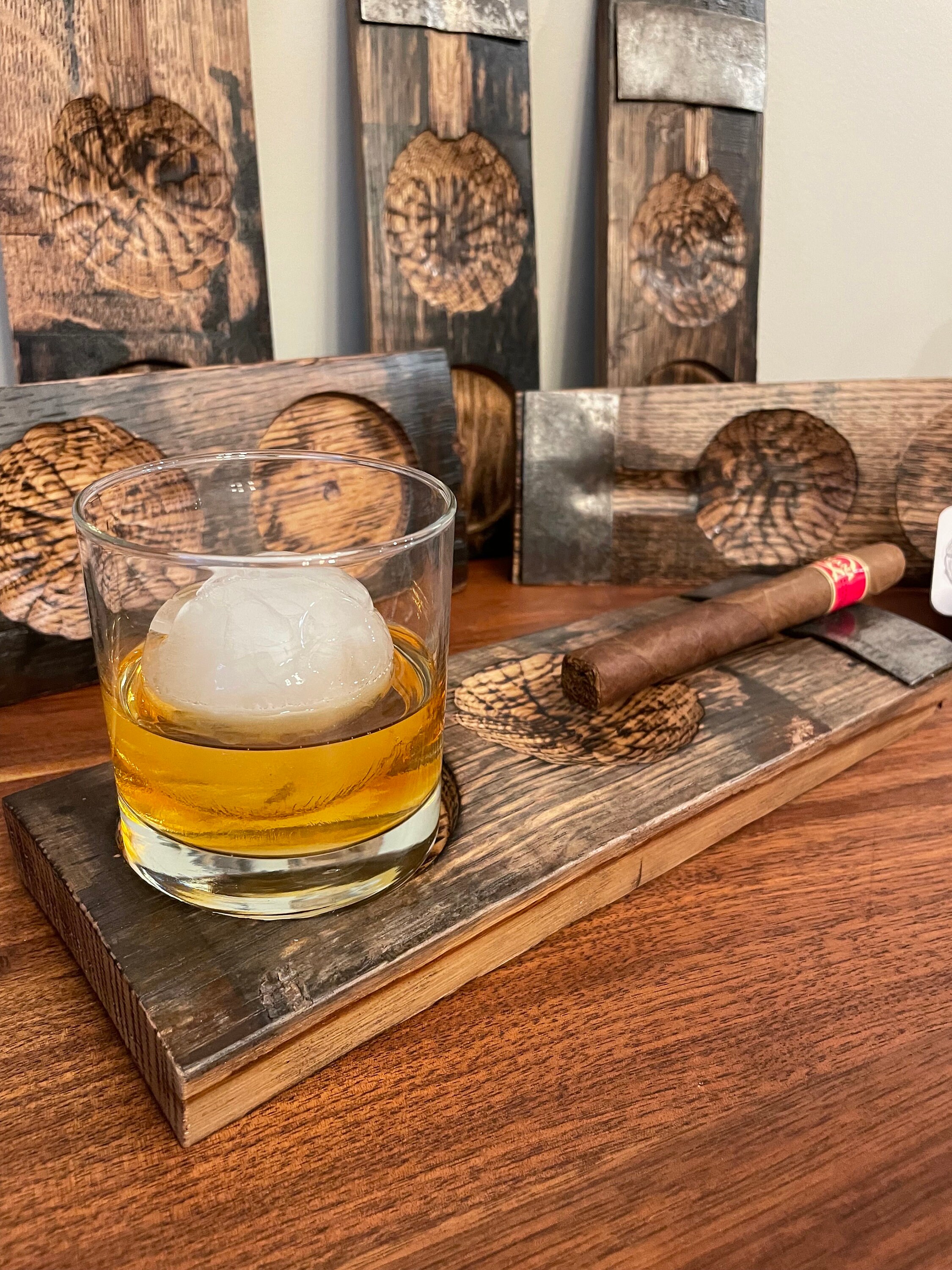 Bourbon Barrel Stave Cigar Coaster - Etsy