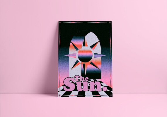 The Sun Tarot Poster - Etsy