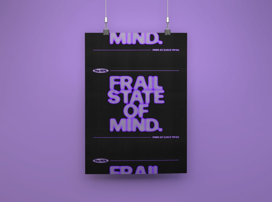 The 1975 Frail State of Mind Poster - Etsy