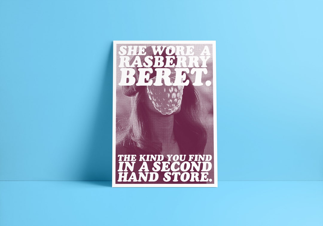 Raspberry Beret Poster - Etsy