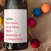 Teacher Wine Labels SET OF 2 Gift for Teacher Teacher - Etsy