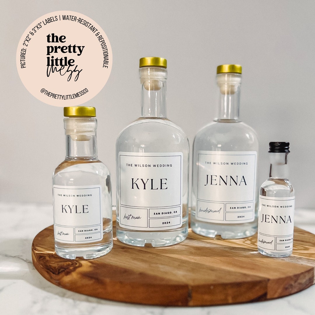 Groomsmen Proposal Label, Custom Groomsman Tequila Label, Best Man Gift ...