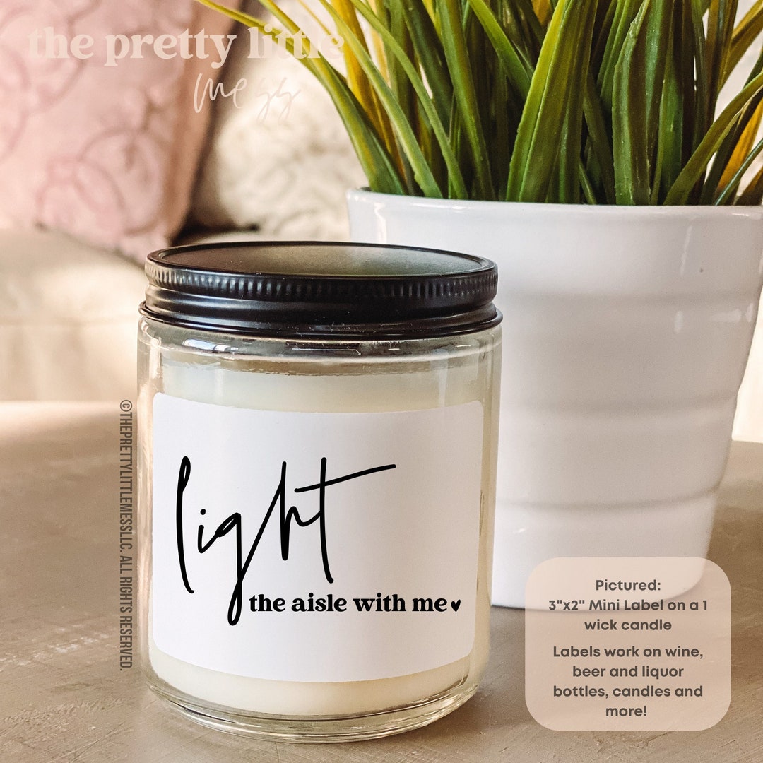 Light the Aisle With Me, Bridesmaid Candle, Bridesmaid Proposal ...