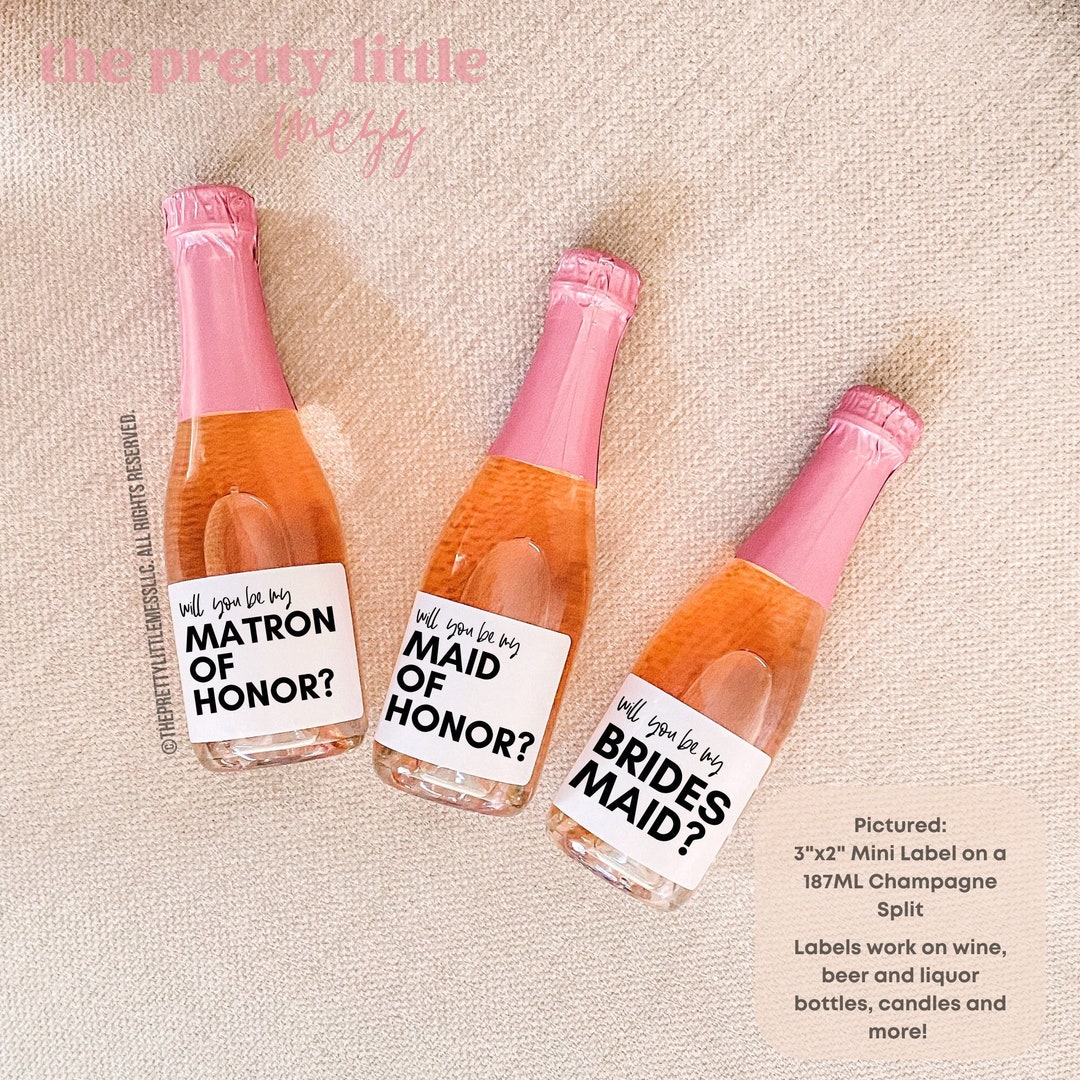 Bridesmaid Proposal Wine Label, Bridesmaid Gift Idea, Bridesmaid Gift ...