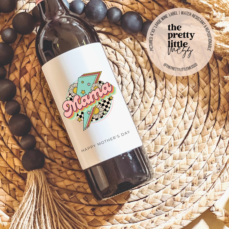Mother's Day Gift, Mother's Day Wine Label, Funny Mom Gift, Gift for ...