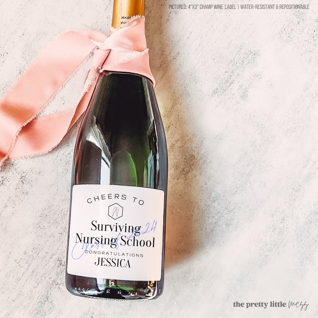Nursing Degree, Nurse Graduation Gift, Custom Nurse Graduation Label ...
