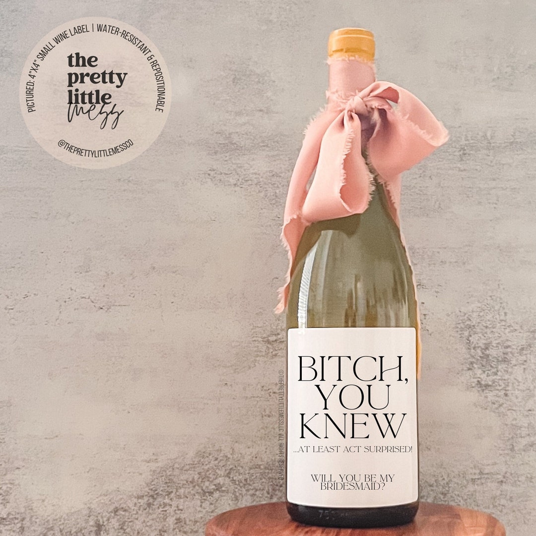 Custom Bridesmaid Proposal Liquor Label, Bridesmaid Proposal, Tequila ...