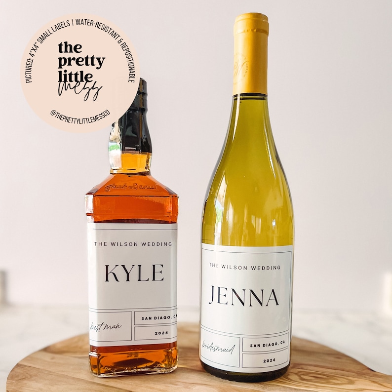 Groomsmen Proposal Label, Custom Groomsman Tequila Label, Best Man Gift ...