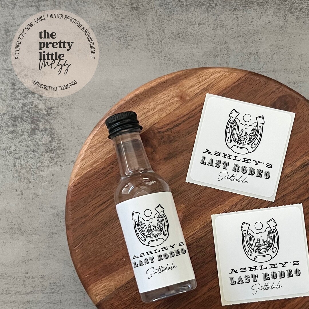 Last Rodeo Bachelorette Party Favors, Custom Bachelorette Logo, Custom ...