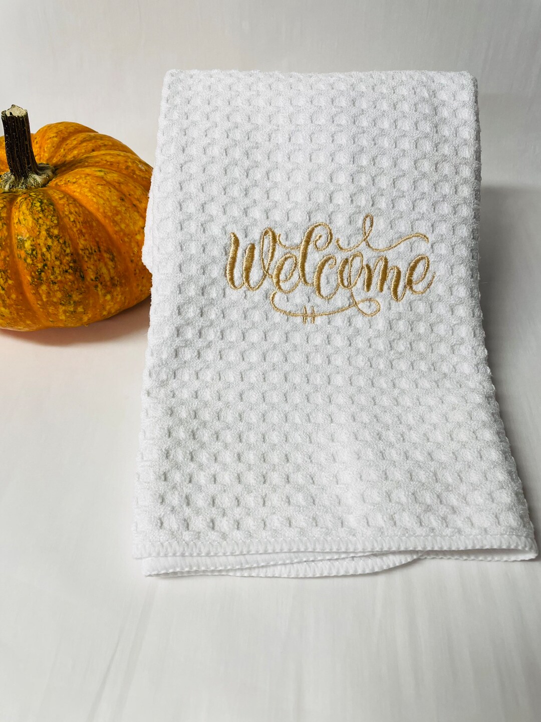 Welcome Towel, Thanksgiving Towel, Fall Kitchen Towels, Thanksgiving ...