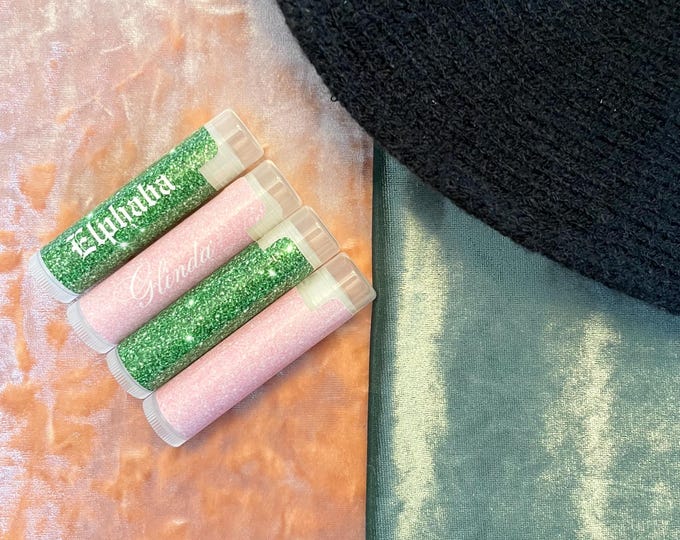 Wicked Lip Balms | Elphaba and Glinda Lip Balms | 100% Organic | Custom ...