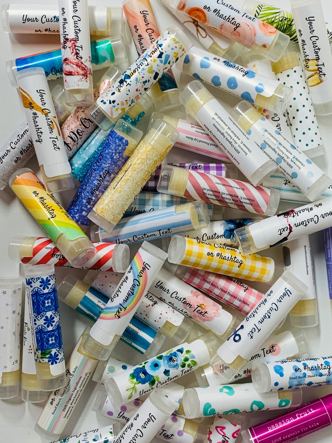 Custom Lip Balm, Personalized Lip Balm, Organic Lip Balm, Custom Favor ...