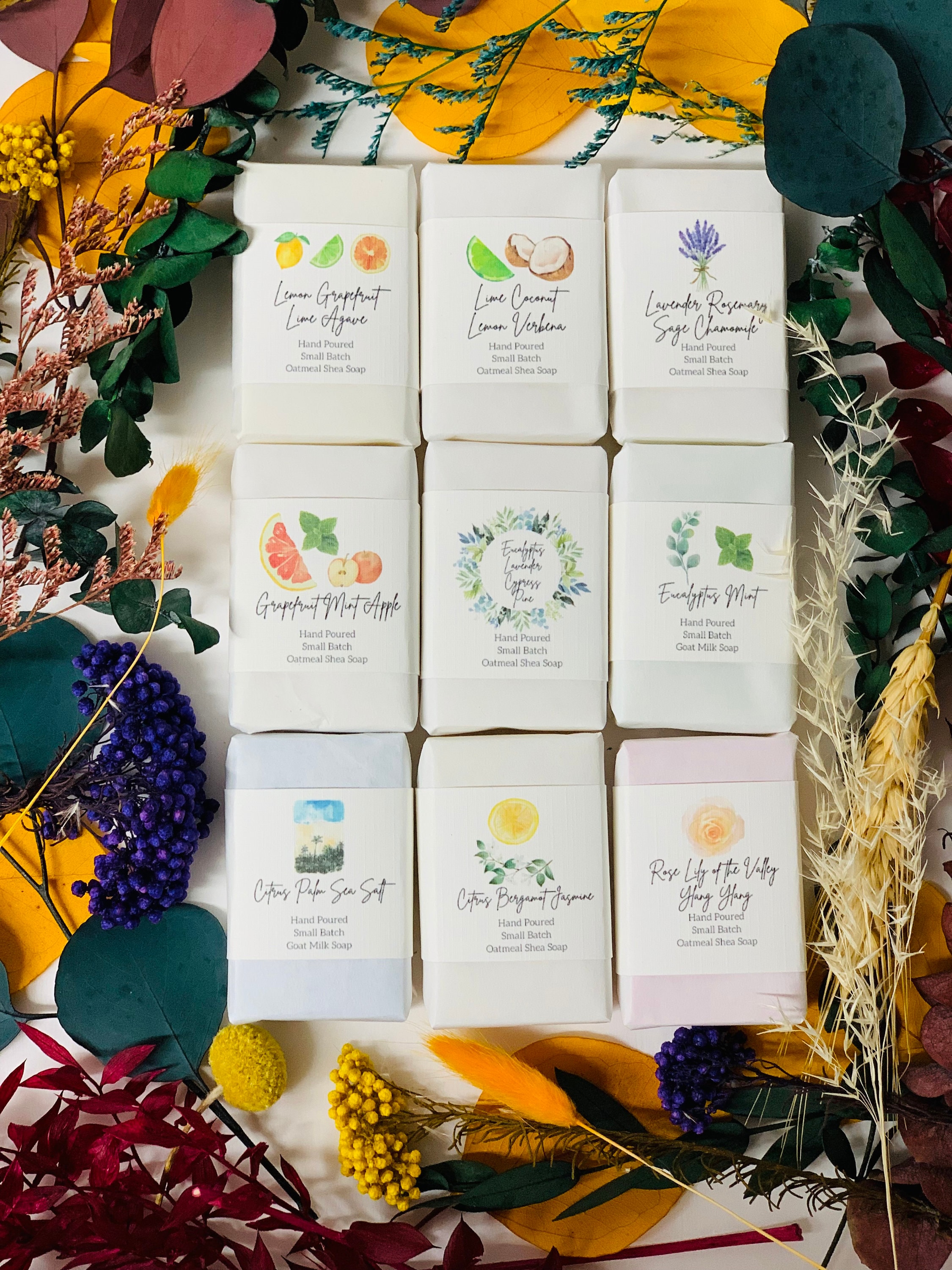 Set of Nine Mini Guest Soap Bars 2oz Guest Soaps Airbnb | Etsy