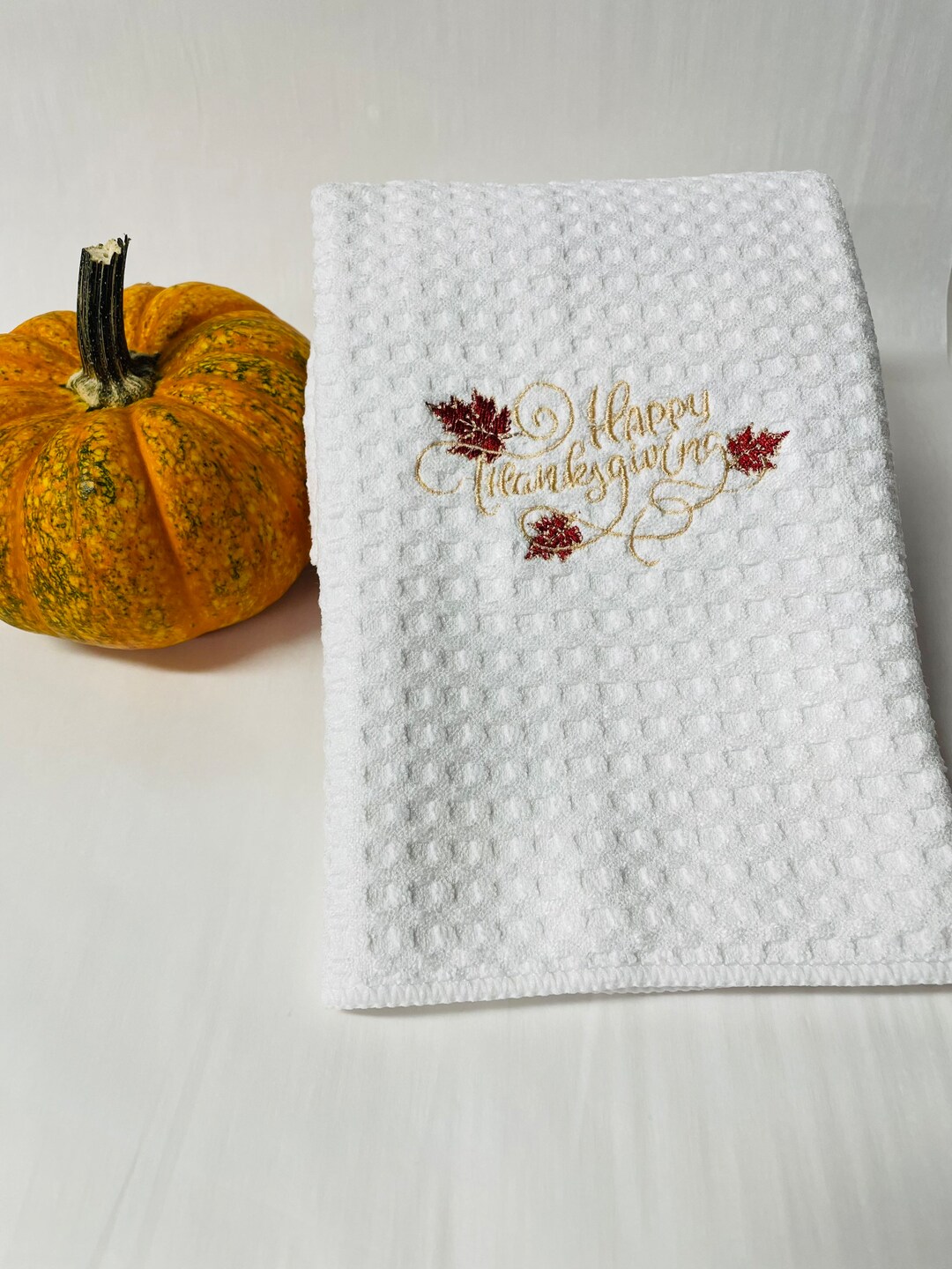 Happy Thanksgiving Towel Fall Kitchen Towels Thanksgiving - Etsy
