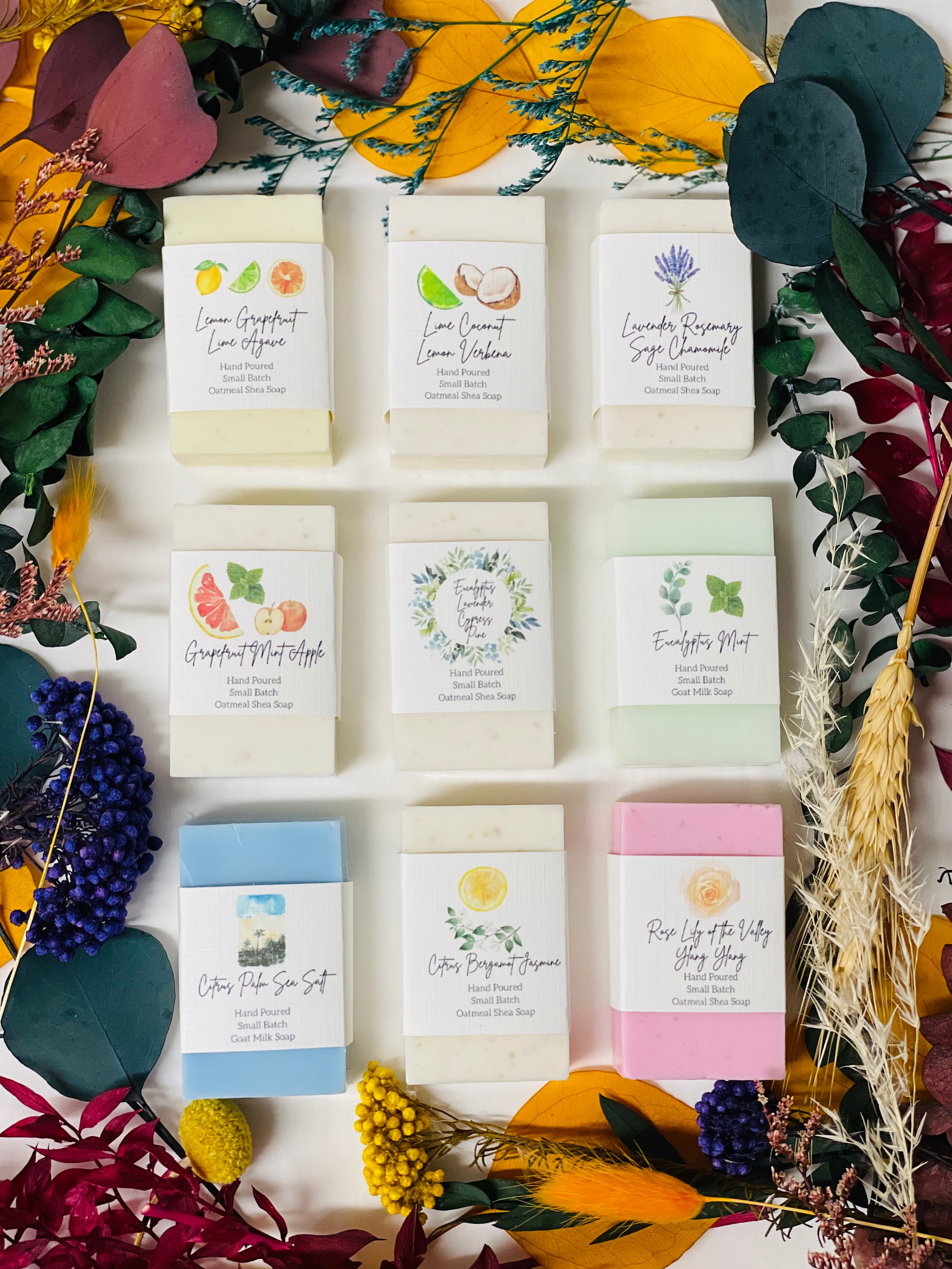 Set of Nine Mini Guest Soap Bars 2oz Guest Soaps Airbnb | Etsy